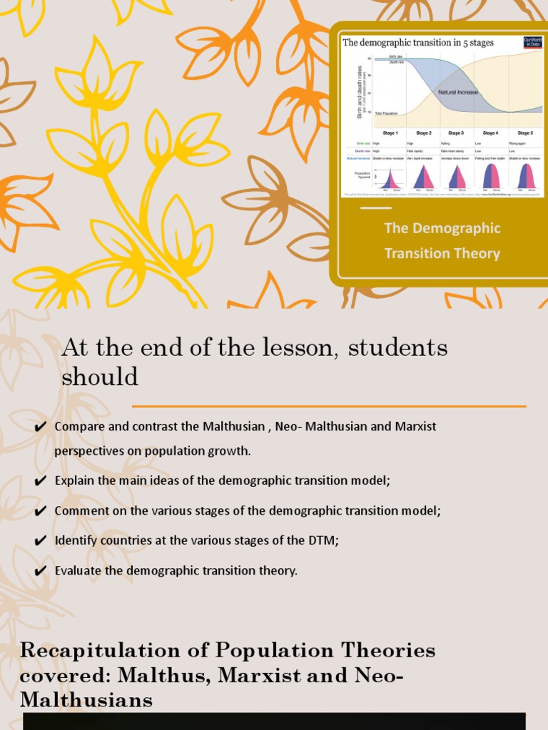 Understanding Demographic Transition Theory | PDF | Demography ...