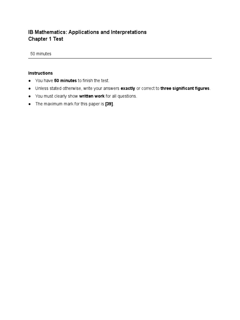 Chapter 1 Test | PDF | Area | Triangle