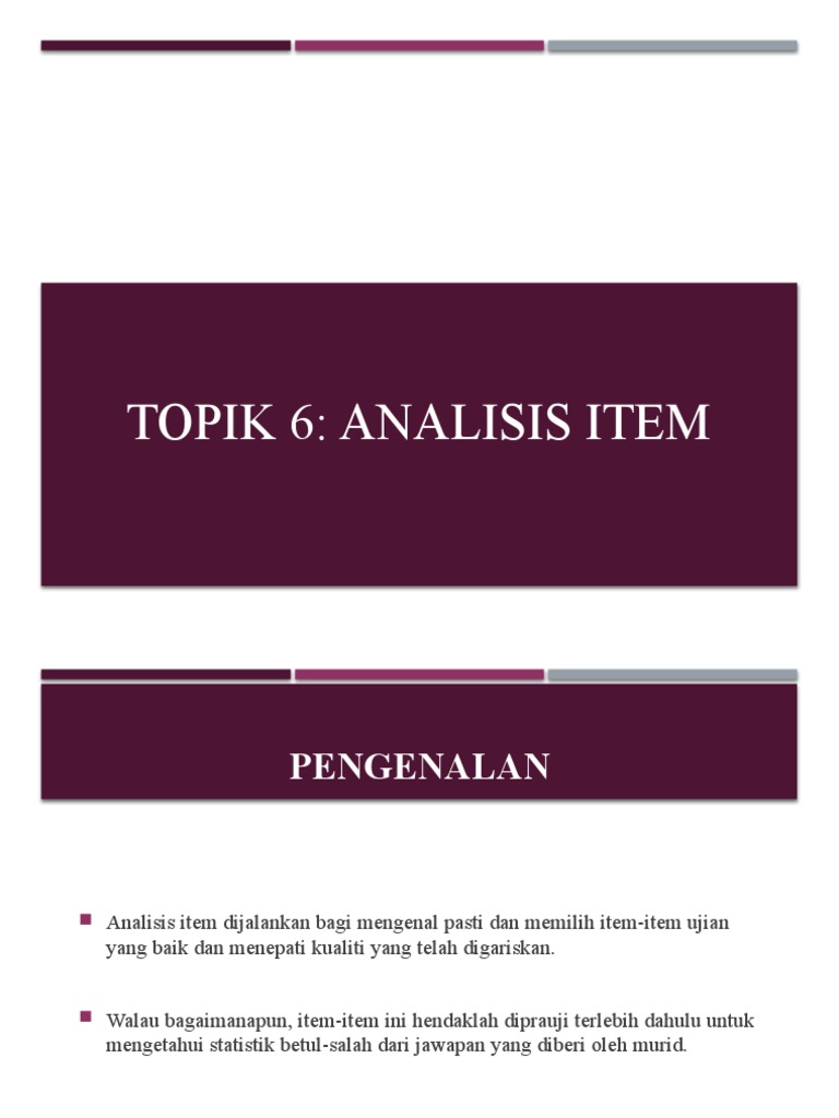 W8 Analisis Item | PDF
