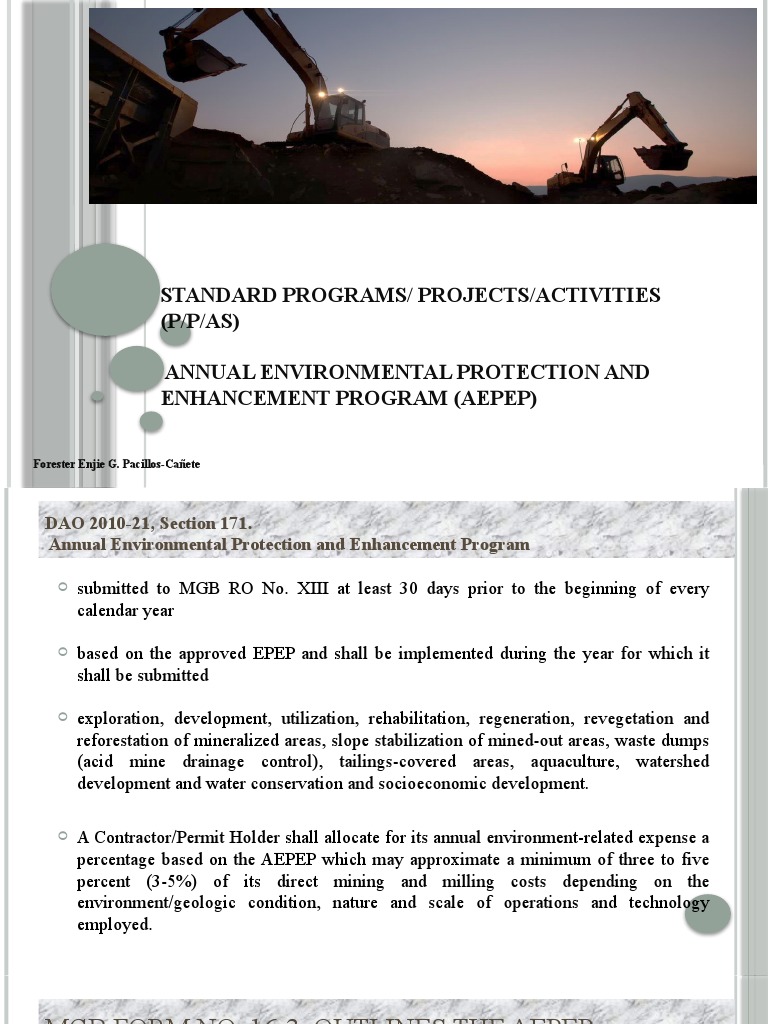 Standard Programs | PDF | Mining | Natural Environment