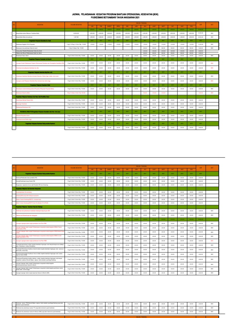 POA 2021 BOK Pusk Betoambari | PDF