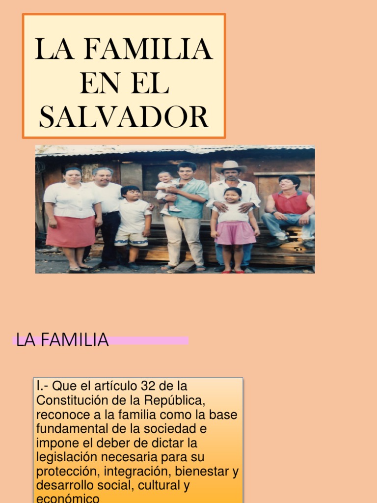 3-La Familia en El Salvador | PDF | Familia | Instituciones sociales