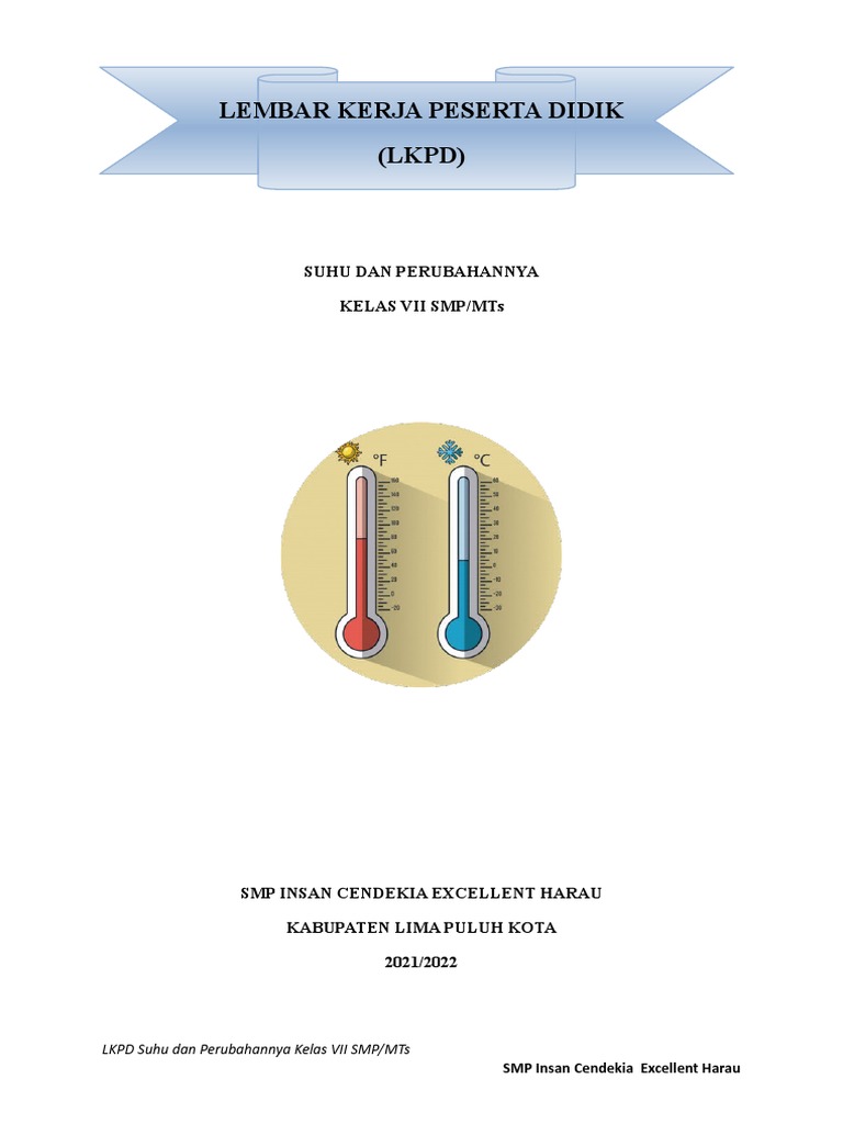 LKPD Suhu Dan Perubahannya | PDF