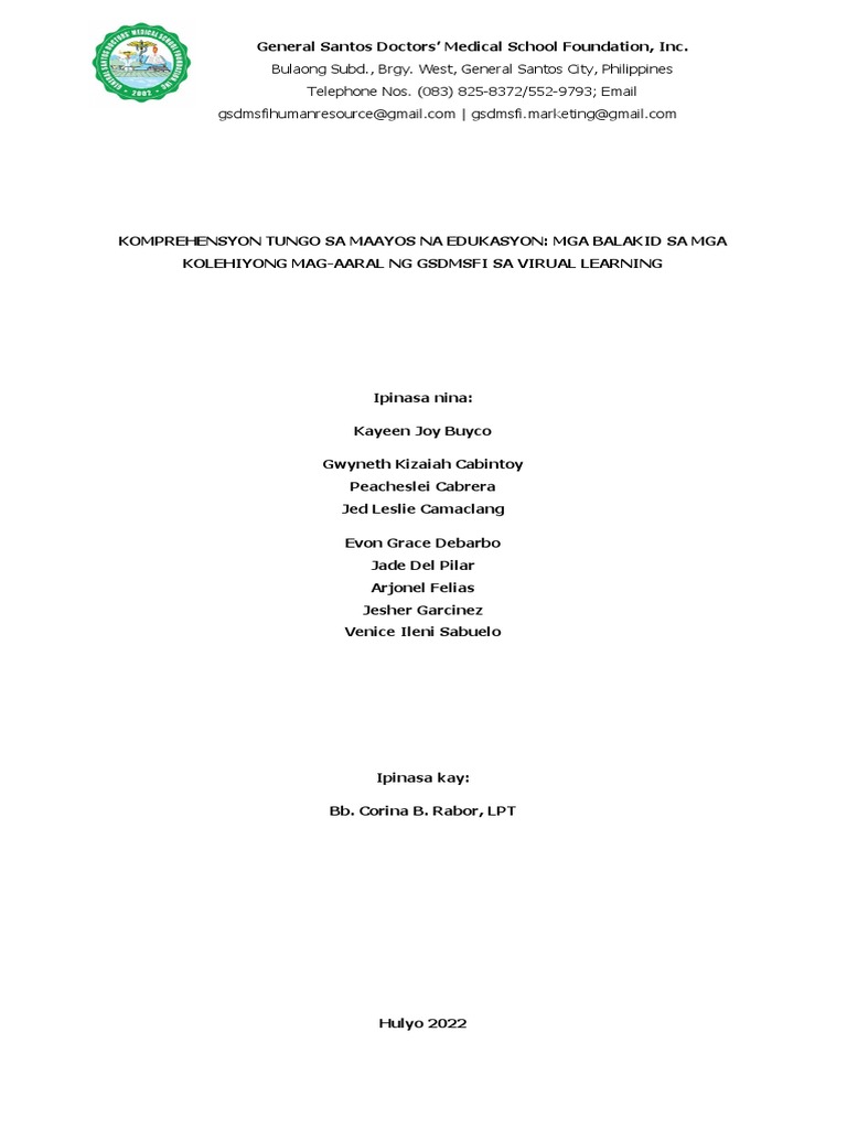 Fil Case Study Final Group 3 | PDF