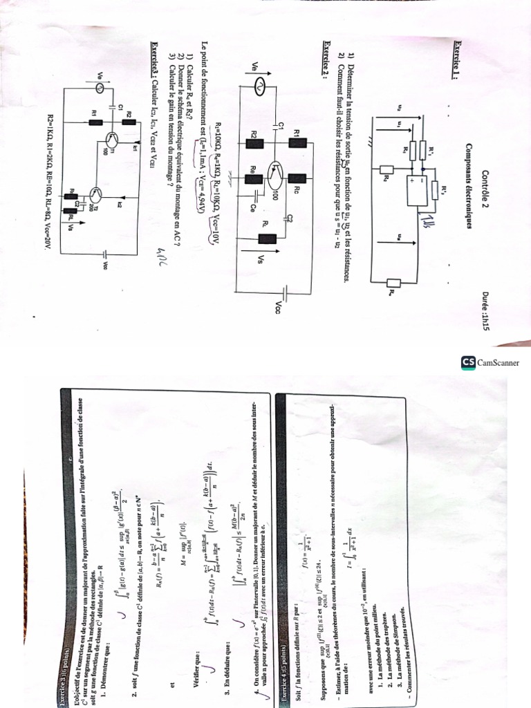 Contrôle ENSA | PDF