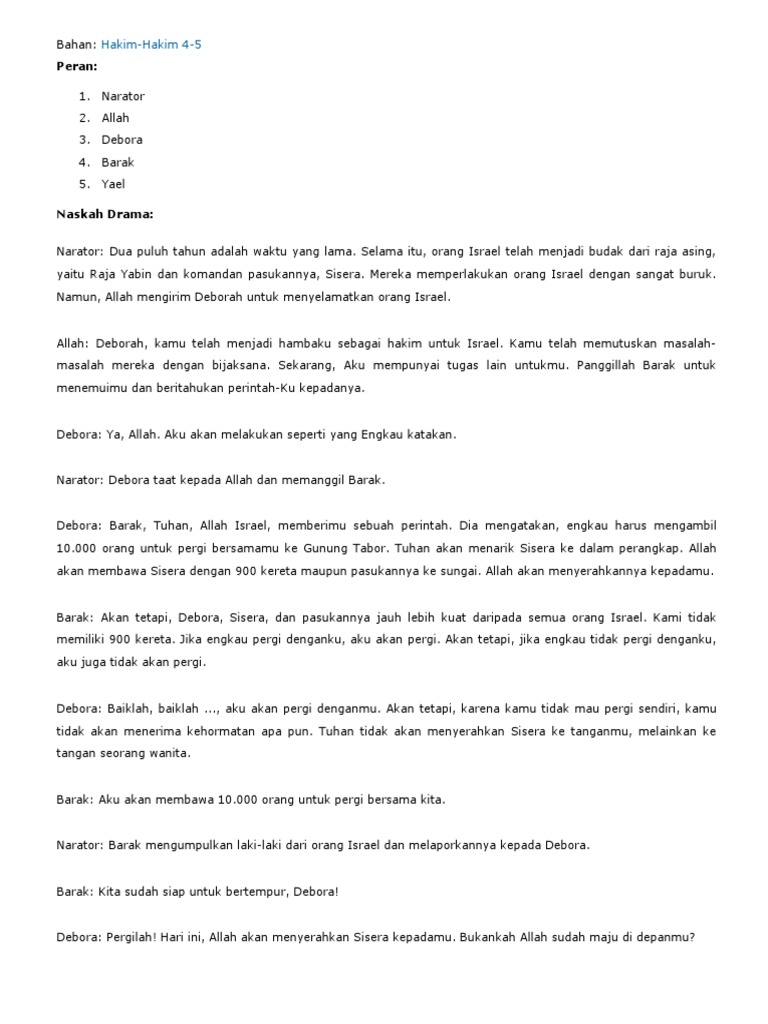 Bahan Khotbah Anak | PDF