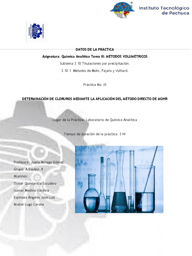 Reporte de Práctica T3 Equipo 4 | PDF | Valoración | Química