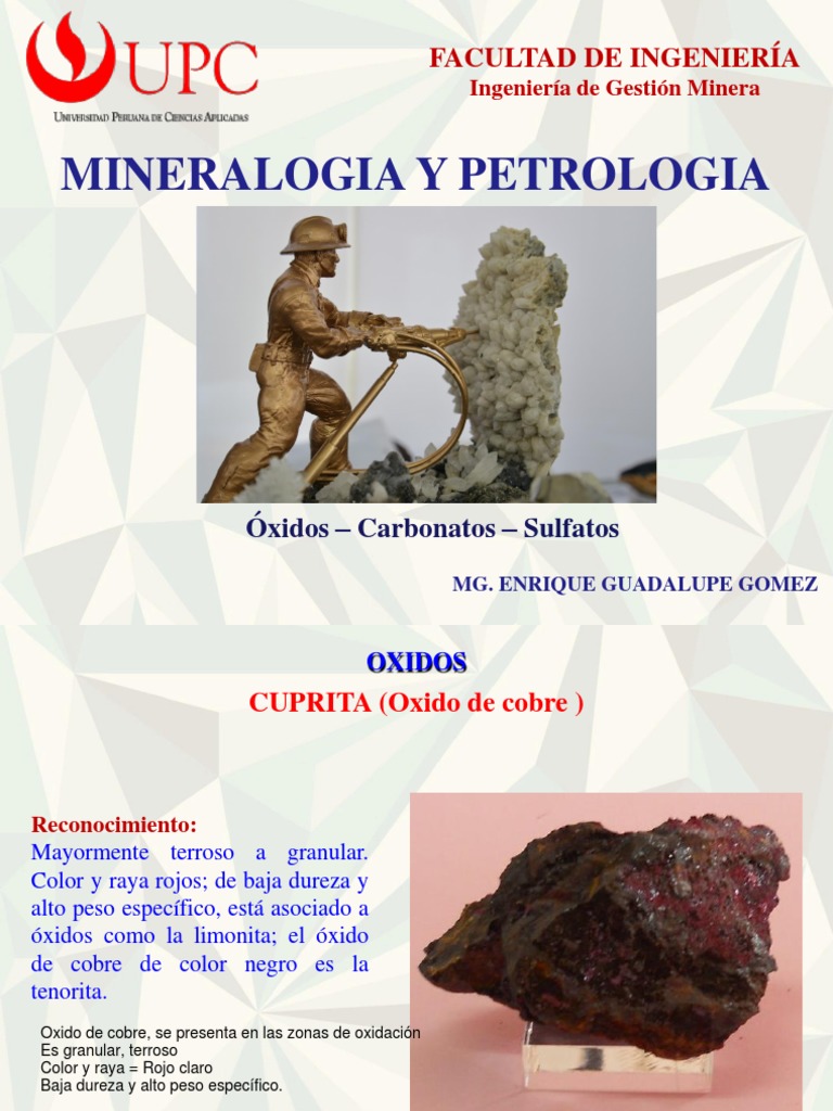 7 Oxidos-Carbonatos-Sulf PDF | PDF | Calcita | Yeso