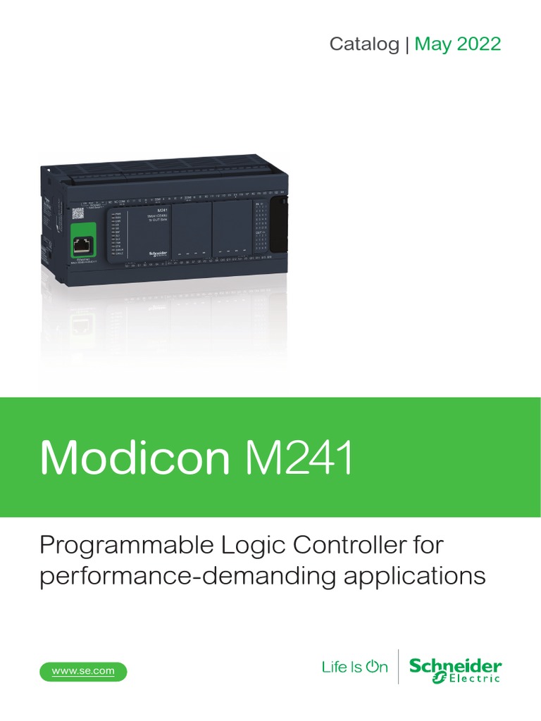 Catalog Modicon M241 Programmable Logic Controller For Performance Demanding Applications - May ...