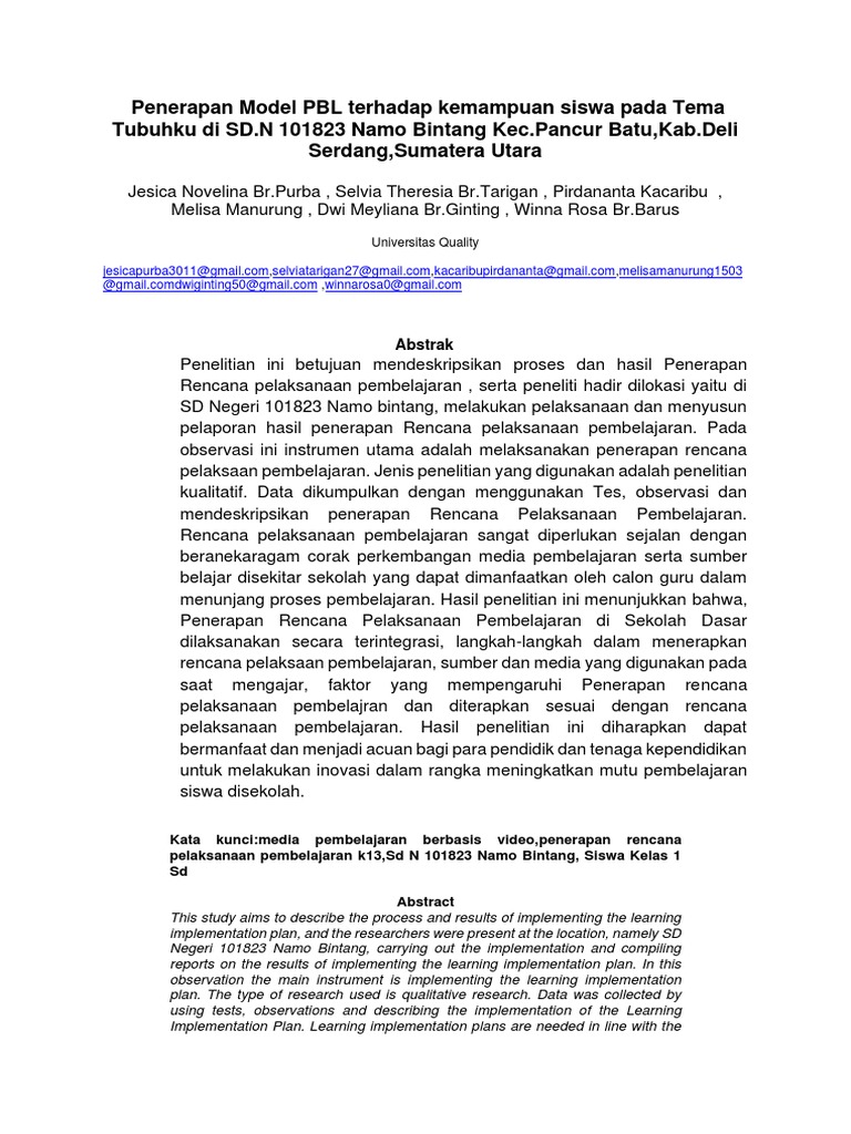 Template Menulis Artikel Untuk Jurnal | PDF