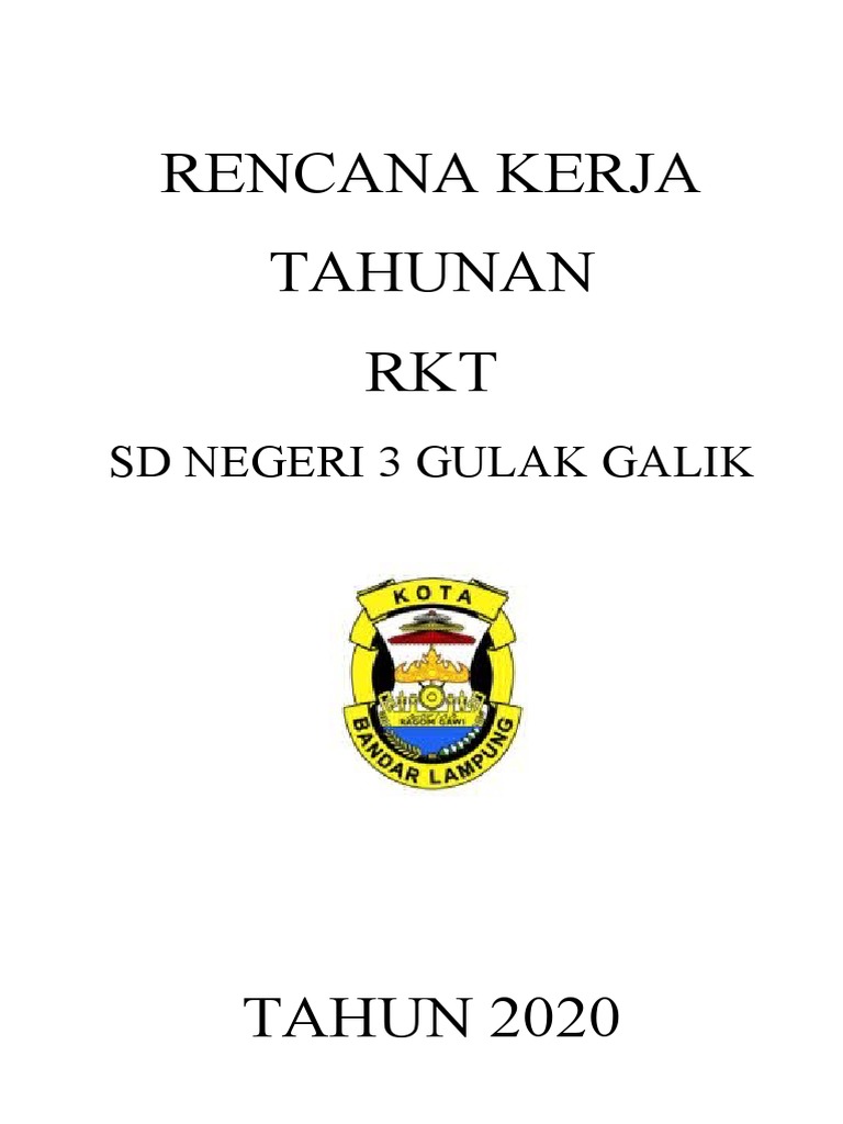 Rencana Kerja SDN 3 Gulak Galik 2020 | PDF | Pengelolaan Keuangan & Uang