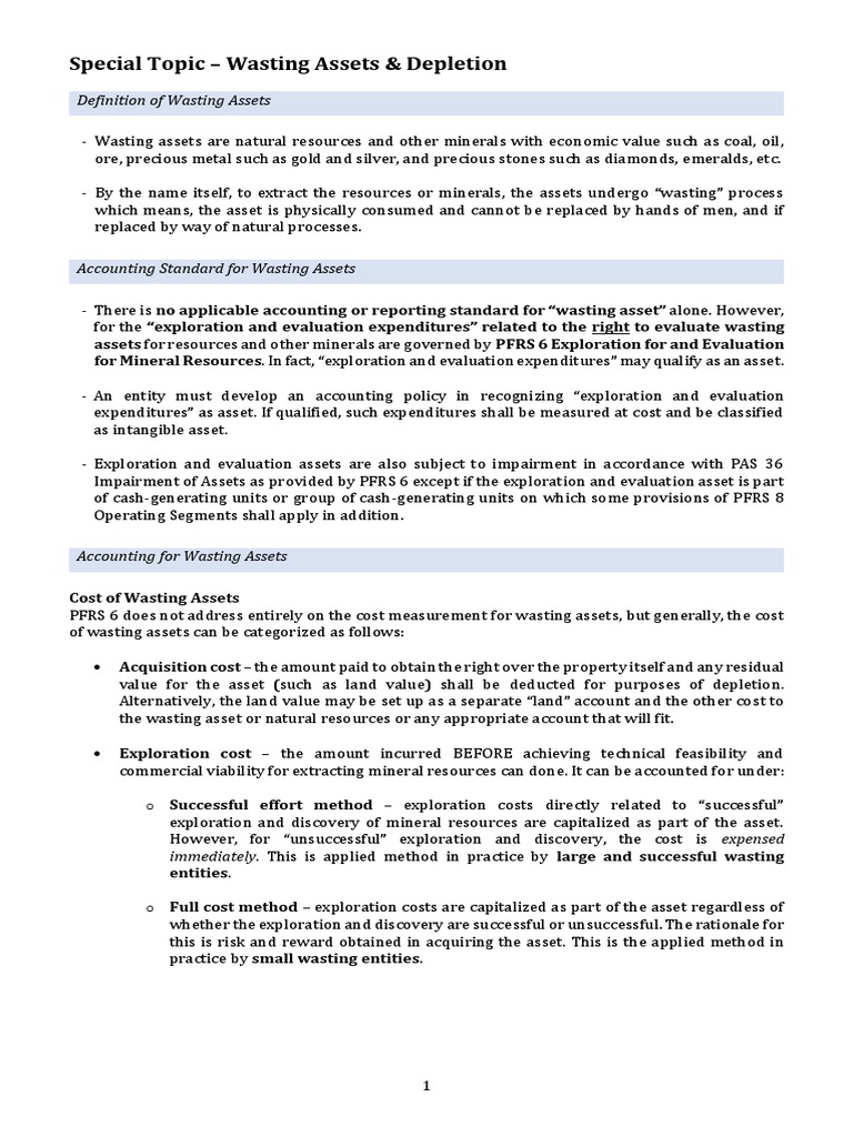 INTACC2 Wasting Assets | PDF | Depreciation | Retained Earnings