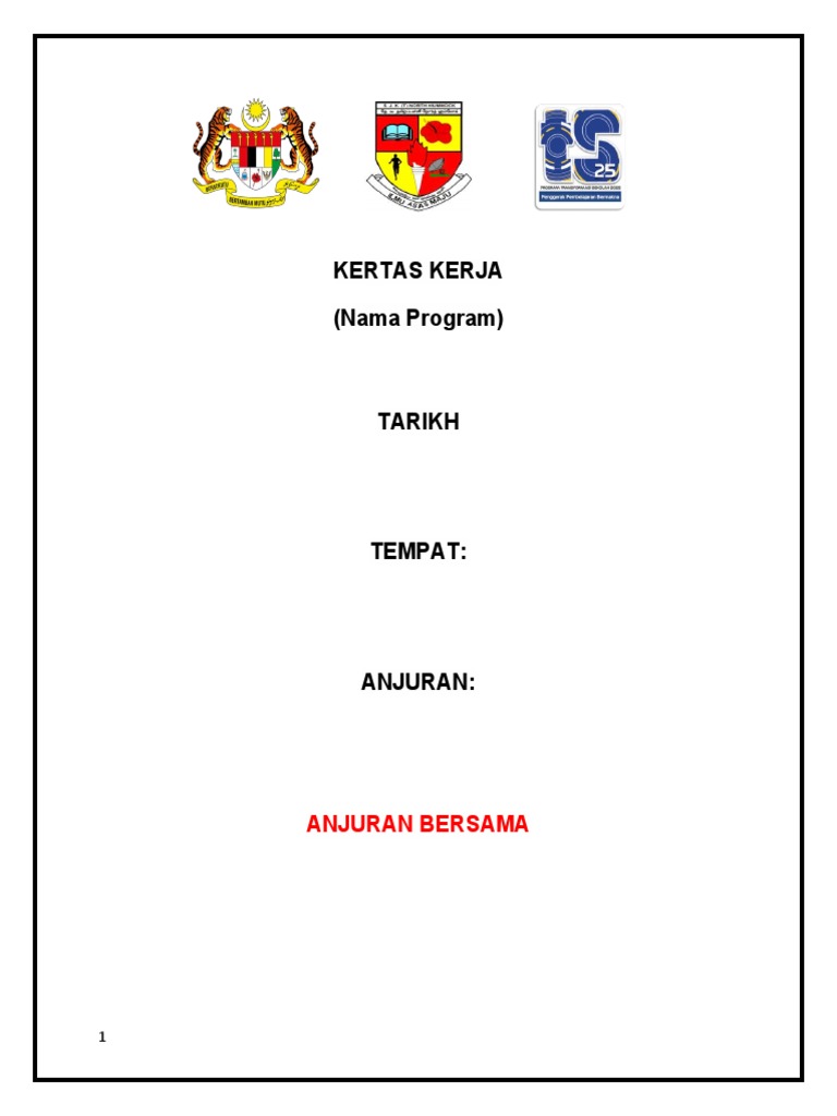 Template Kertas Kerja | PDF