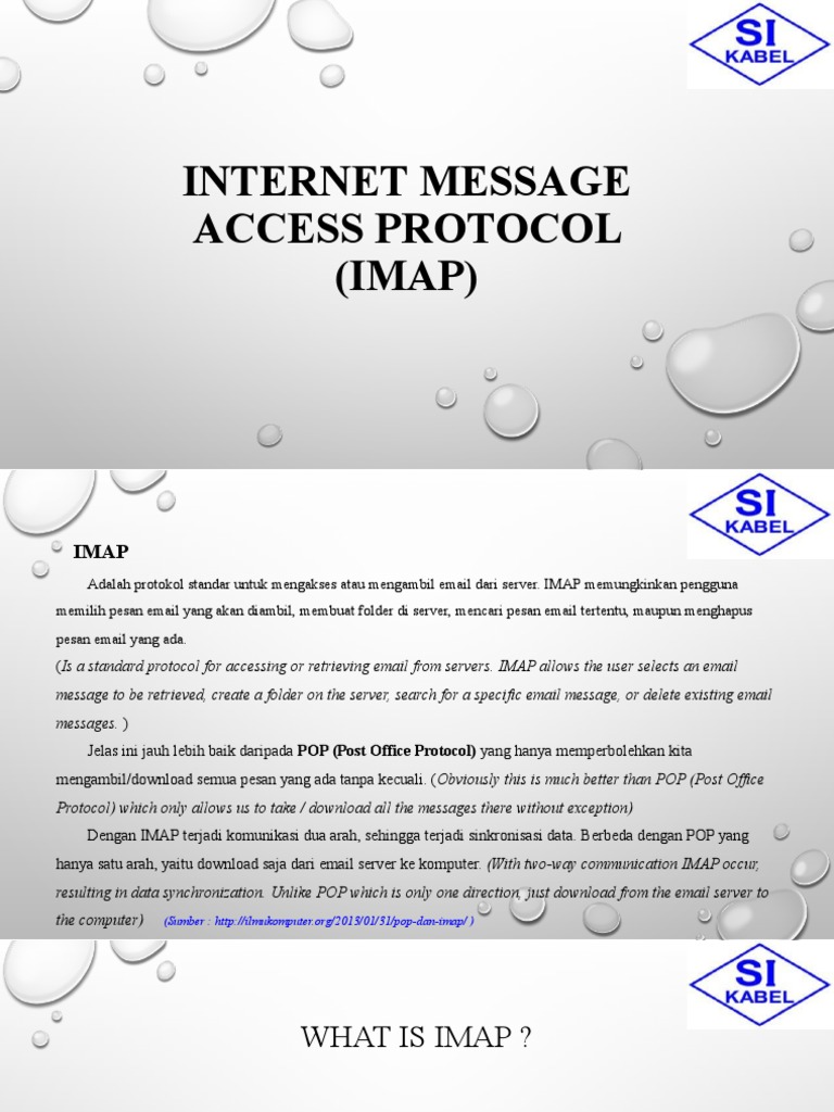 Internet Message Access Protocol | Download Free PDF | Information ...