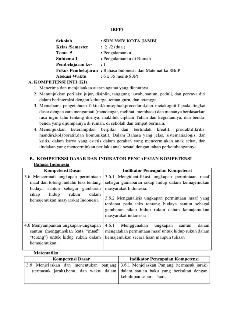 RPP | PDF | Karier & Perkembangan