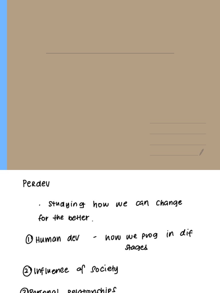 Perdev Notes | PDF | Cognition | Cognitive Science