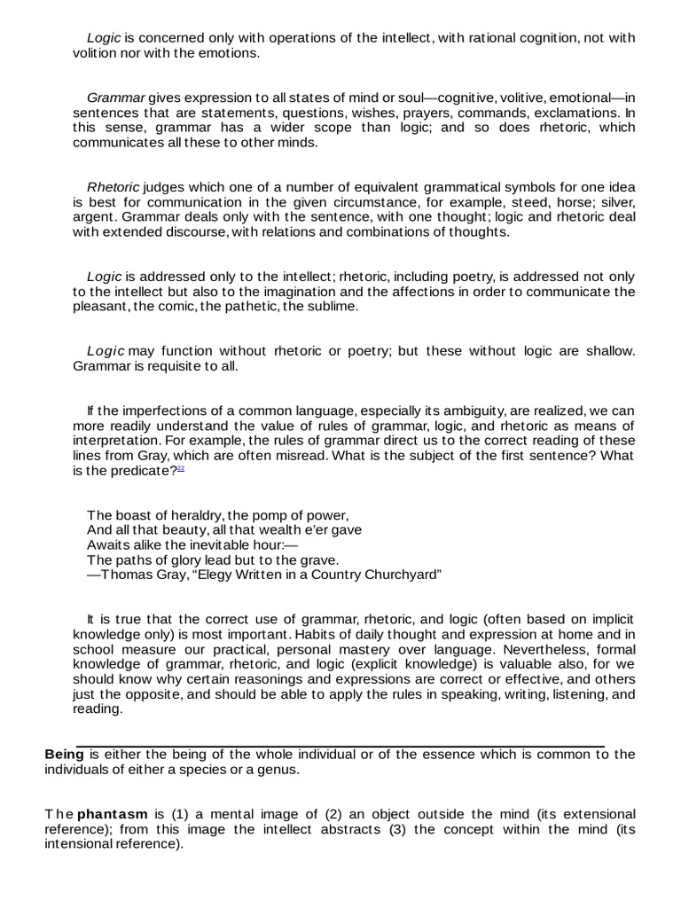 The Trivium - The Liberal Arts of Logic, Grammar, and Rhetoric - Sister ...