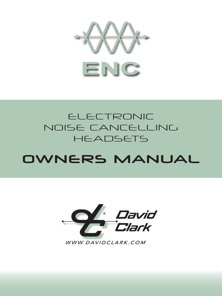 Manual DAVID CLARK | PDF | Headphones | Electrical Engineering