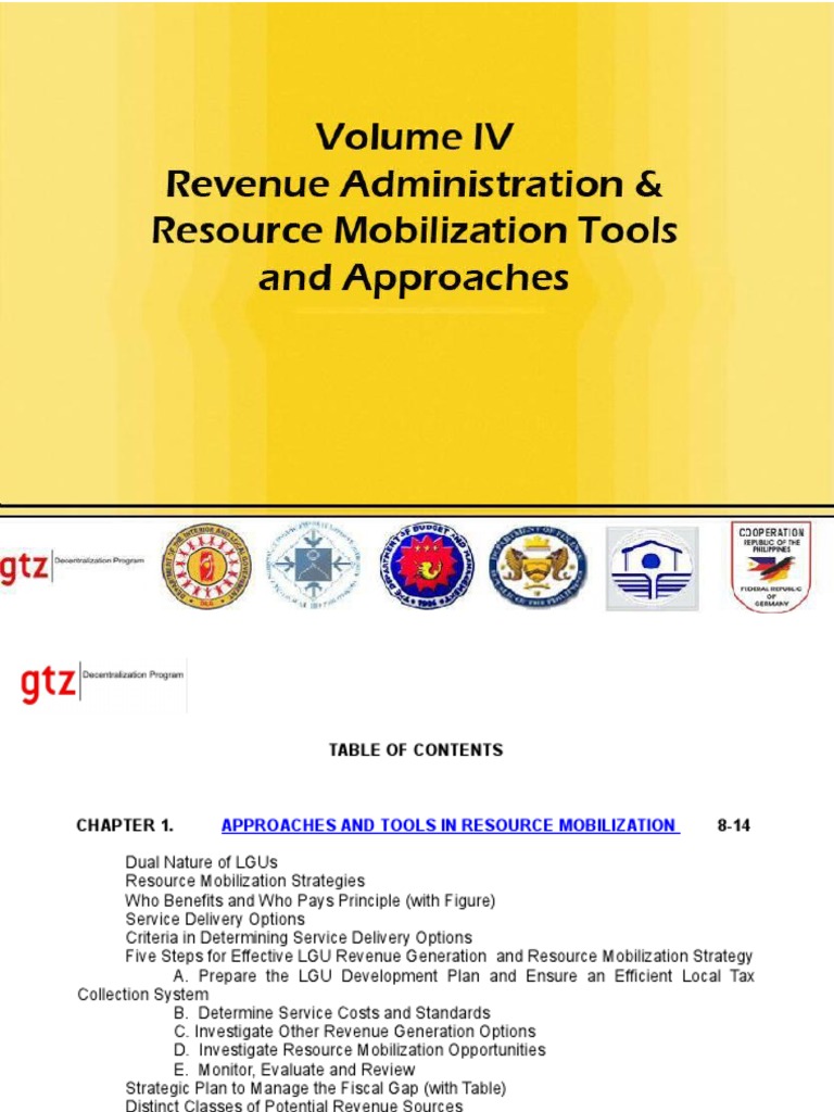 LGU Revenue Mobilization Guide | PDF | Taxes | Debt