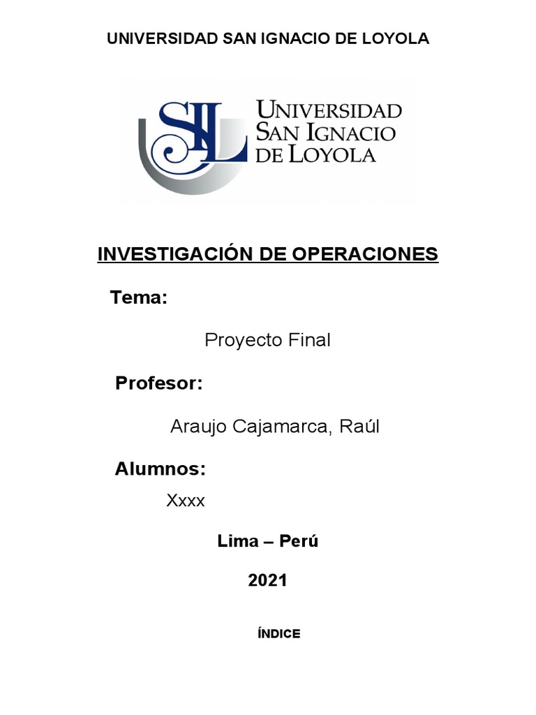 Proyecto Final - Invope | PDF