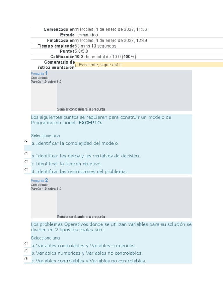 semana 1 | PDF | Programación lineal | Programación de computadoras