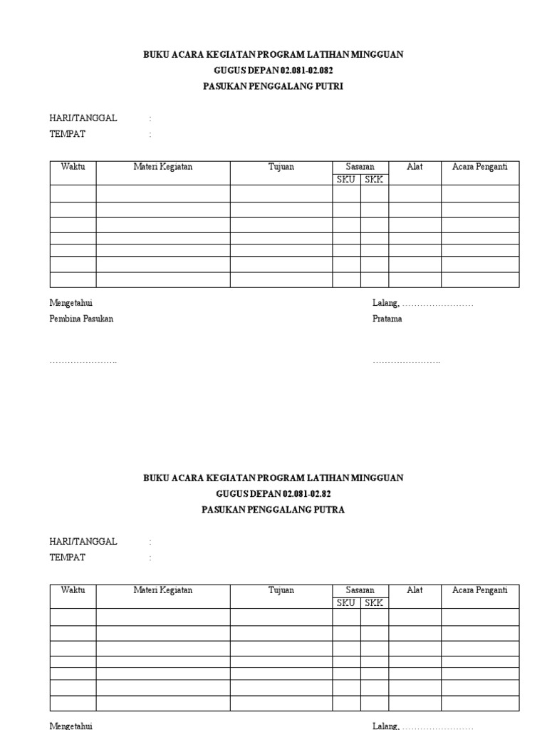 Pramuka Buku Acara | PDF