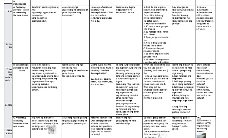 DLL - All Subjects 2 - Q2 - W9 - D1 | PDF