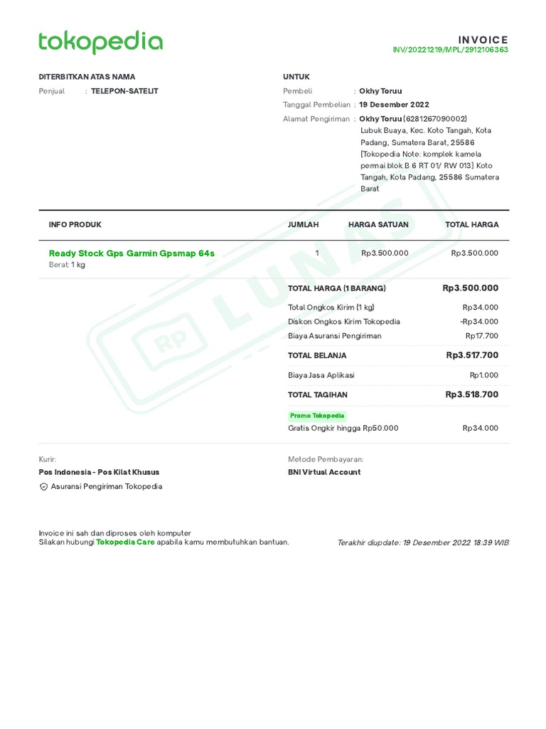Invoice Gps | PDF