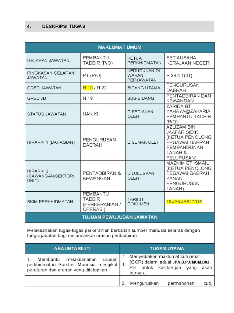 Deskripsi Tugas N19 | PDF
