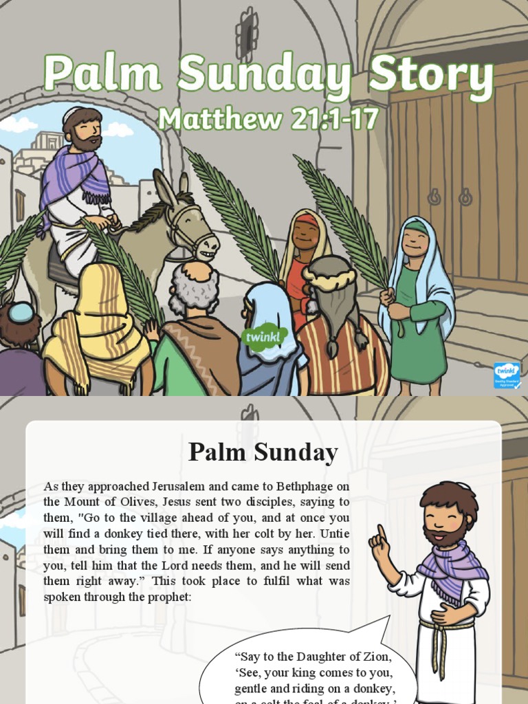 Palm Sunday Story for Kids | PDF