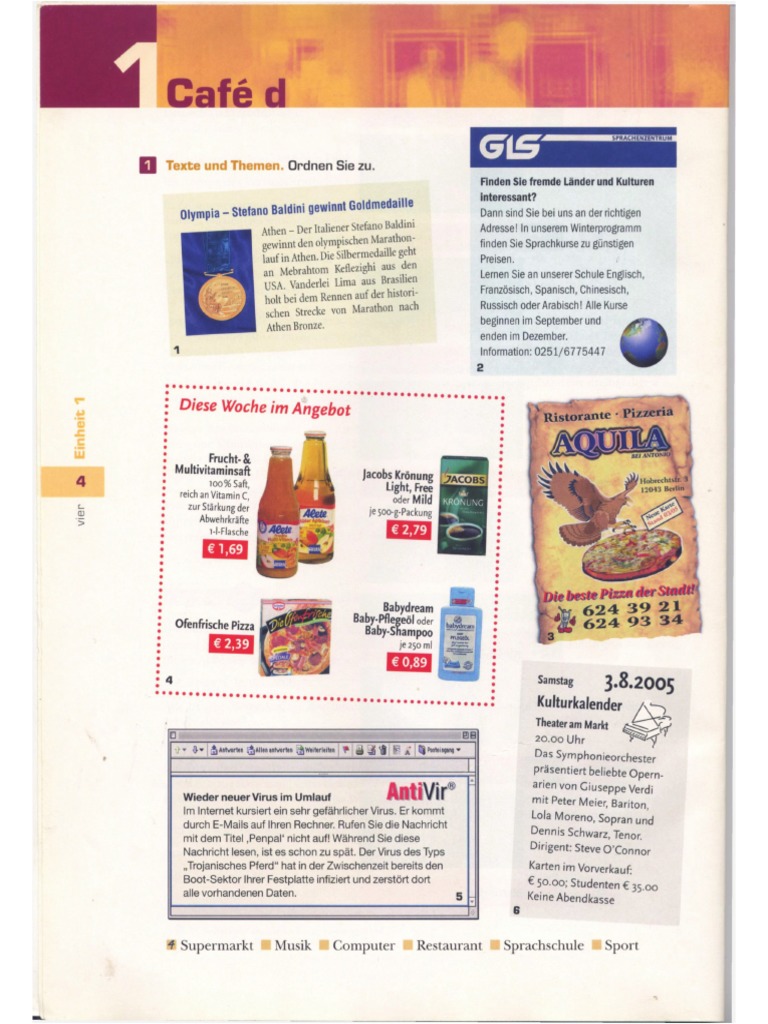 Studio - D - A1 - Sprachtraining EINHEIT 1 | PDF