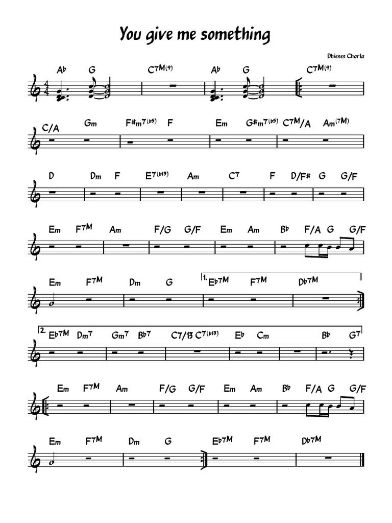 You Give Me Something | PDF