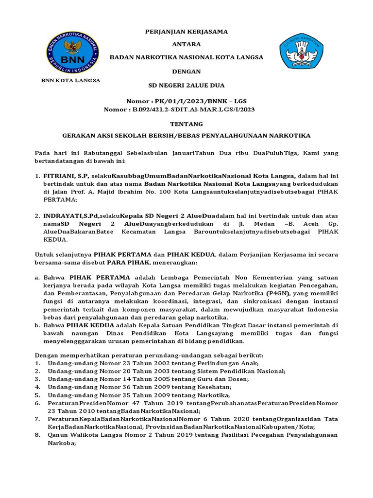 092 PK Dengan BNN 2023 | PDF