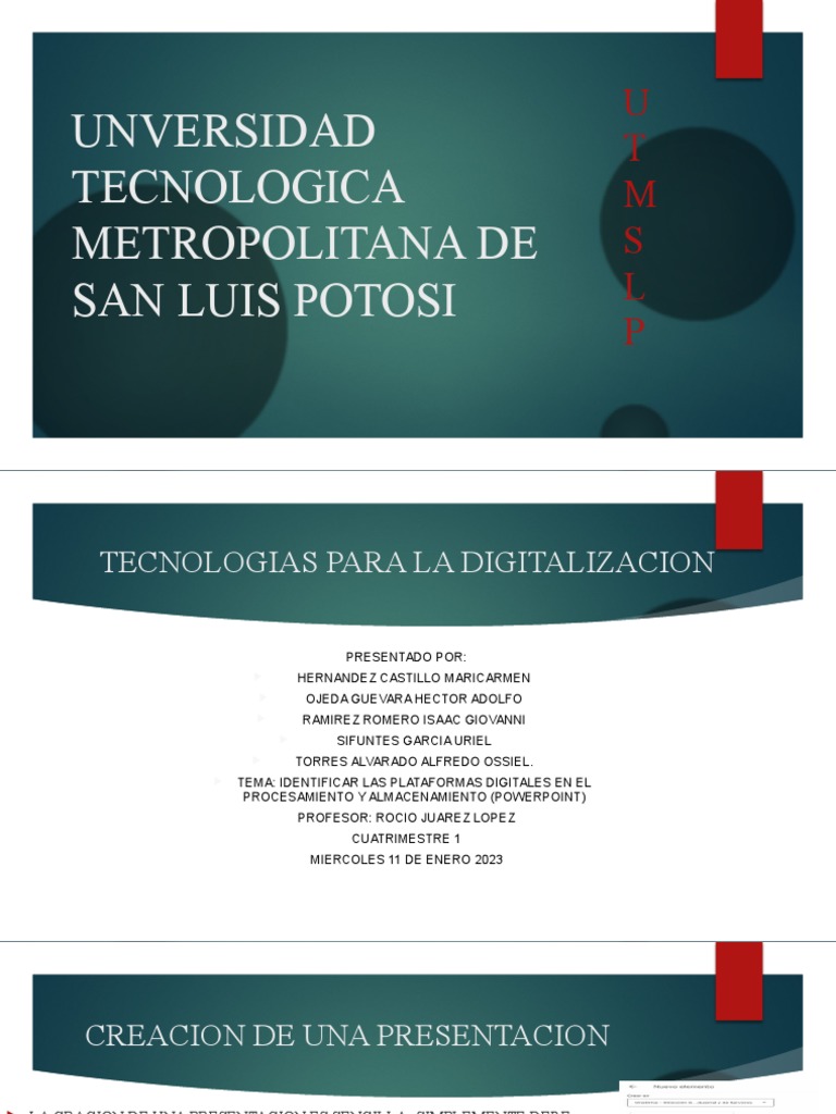 Identificar Las Plataformas Digitales en El Procesamiento y ...