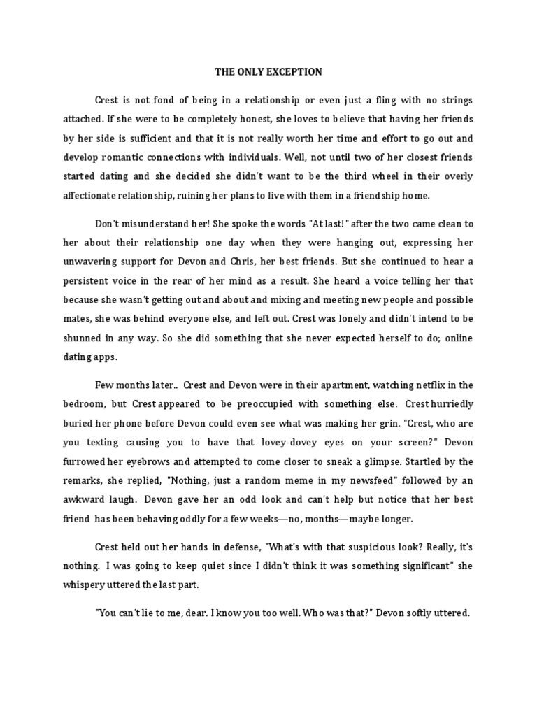 The Only Exception | PDF | Language Arts & Discipline