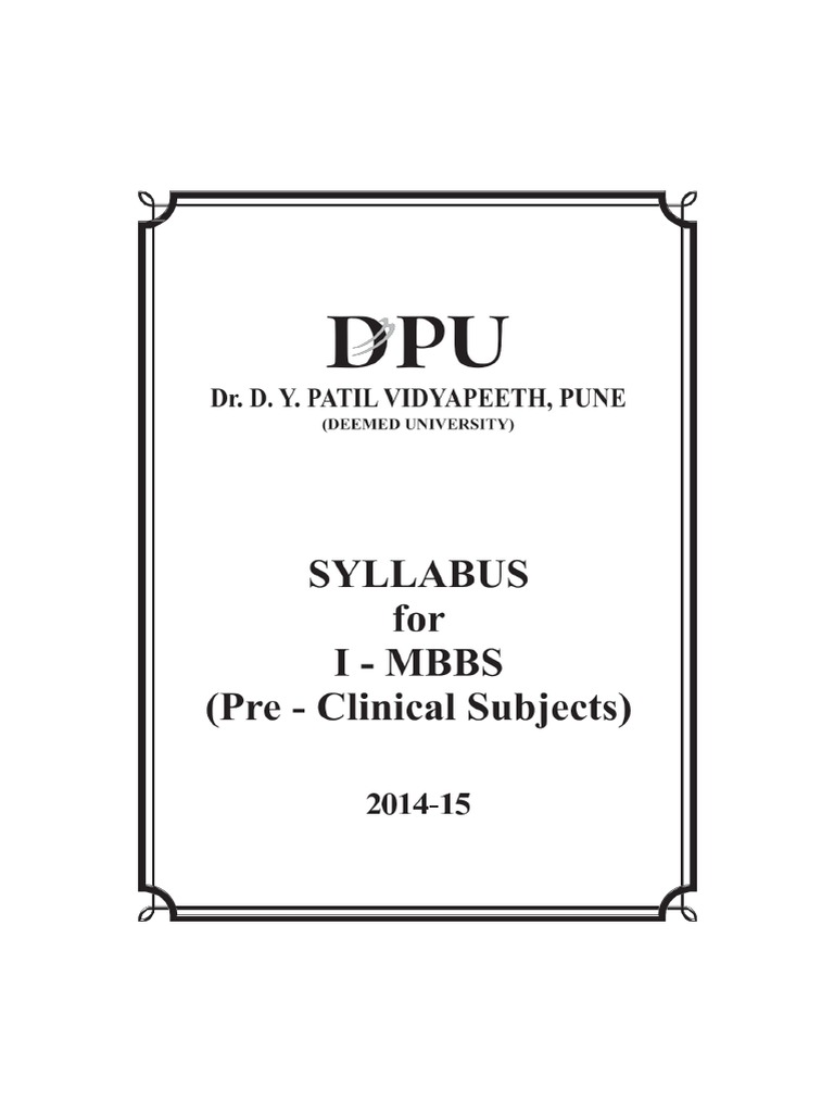 Physiology Revised Syllabus I MBBS | PDF | Breathing | Cardiac Muscle