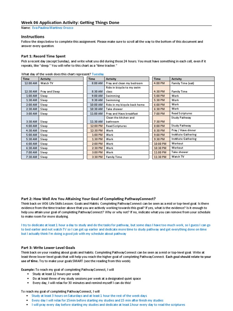 Time Management for PathwayConnect Success | PDF