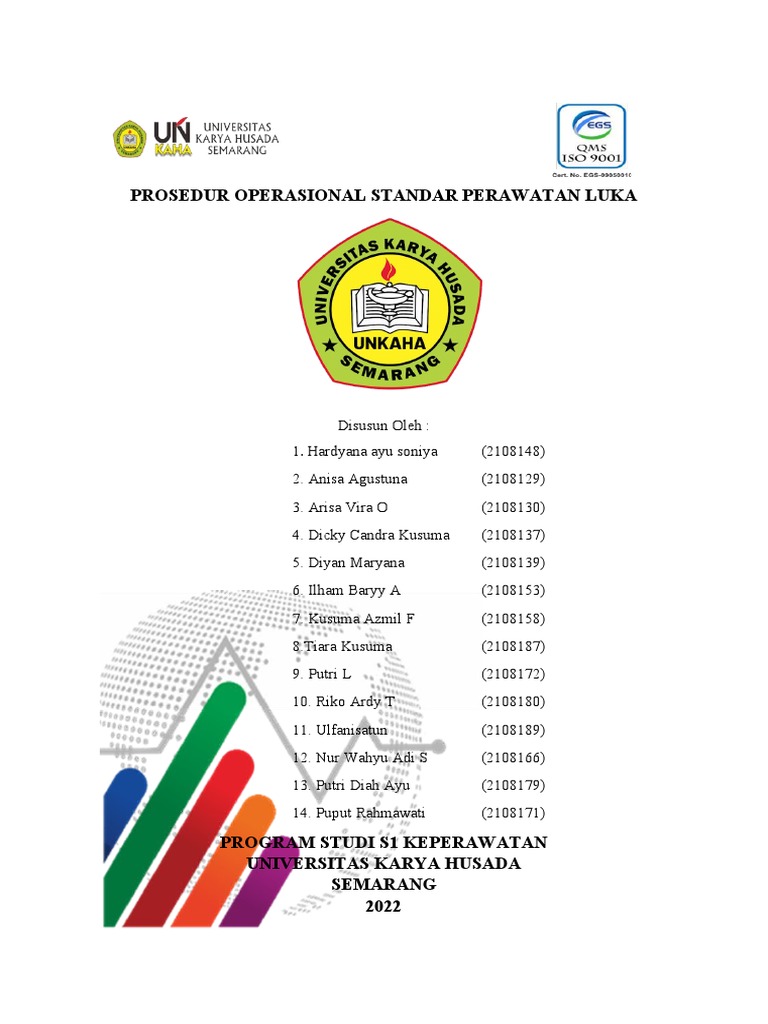 Sop Perawatan Luka - Tugas Panum - Kel 1 | PDF