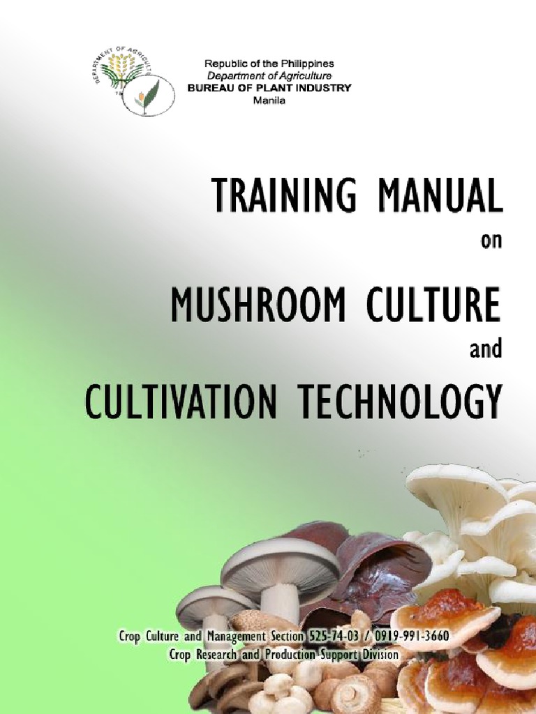 Mushroom Training Manual | PDF | Sterilization (Microbiology) | Mushroom