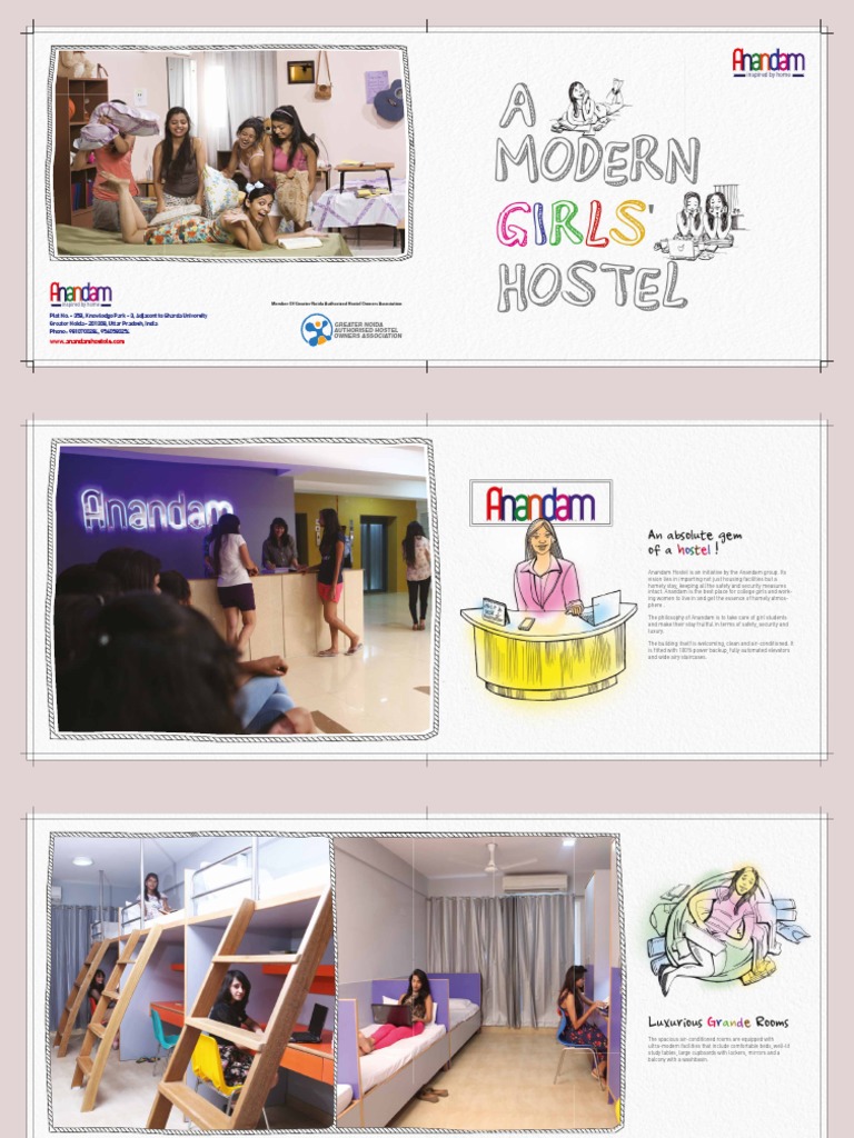 Anandam Hostel Brochure | PDF | Restaurants | Food And Drink