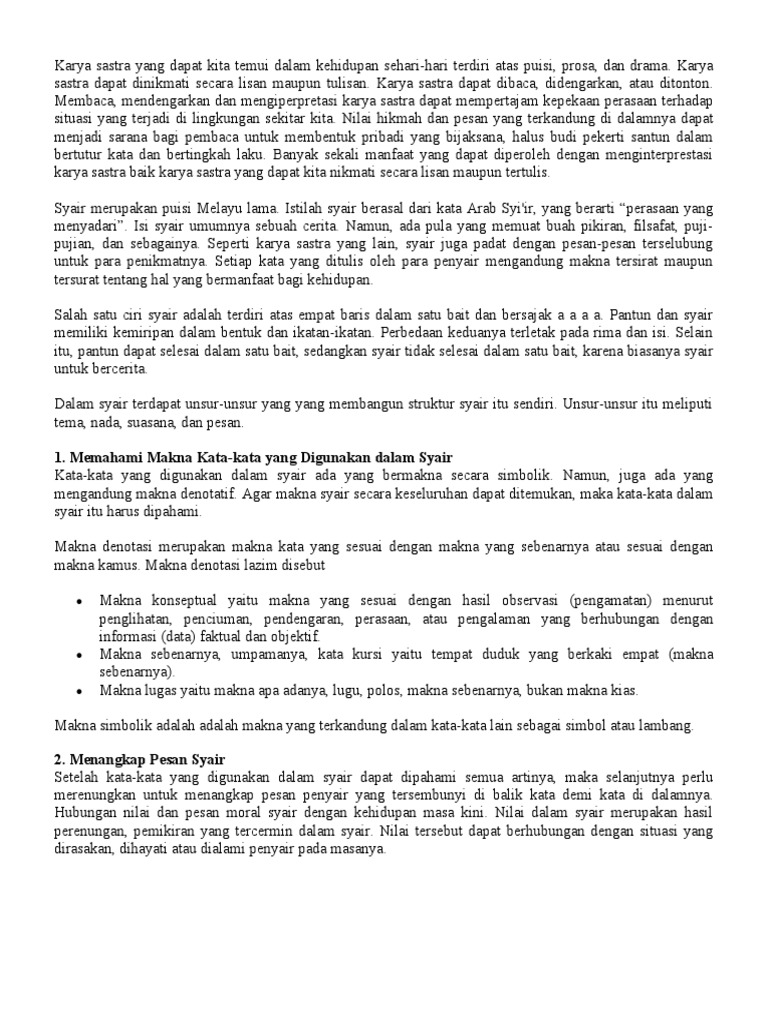 Makna Syair Perahu | PDF | Sejarah | Agama & Spiritualitas