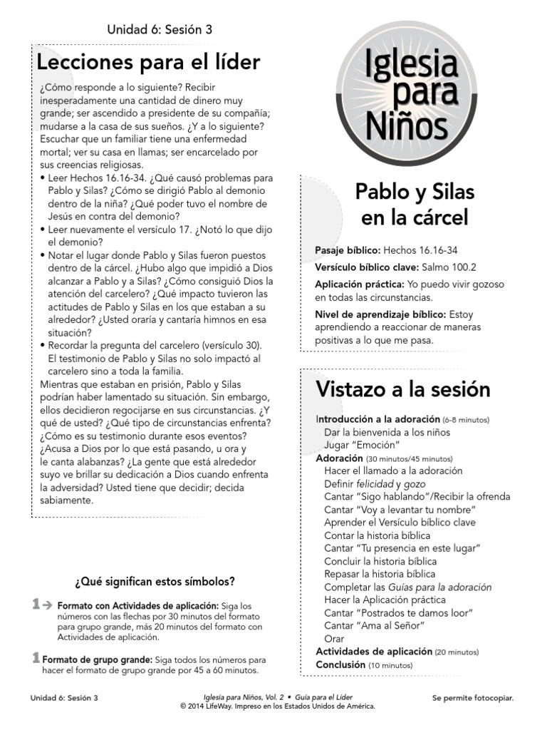 Pablo y Silas en La Cárcel Ninos | PDF | Pablo el apóstol | Biblia
