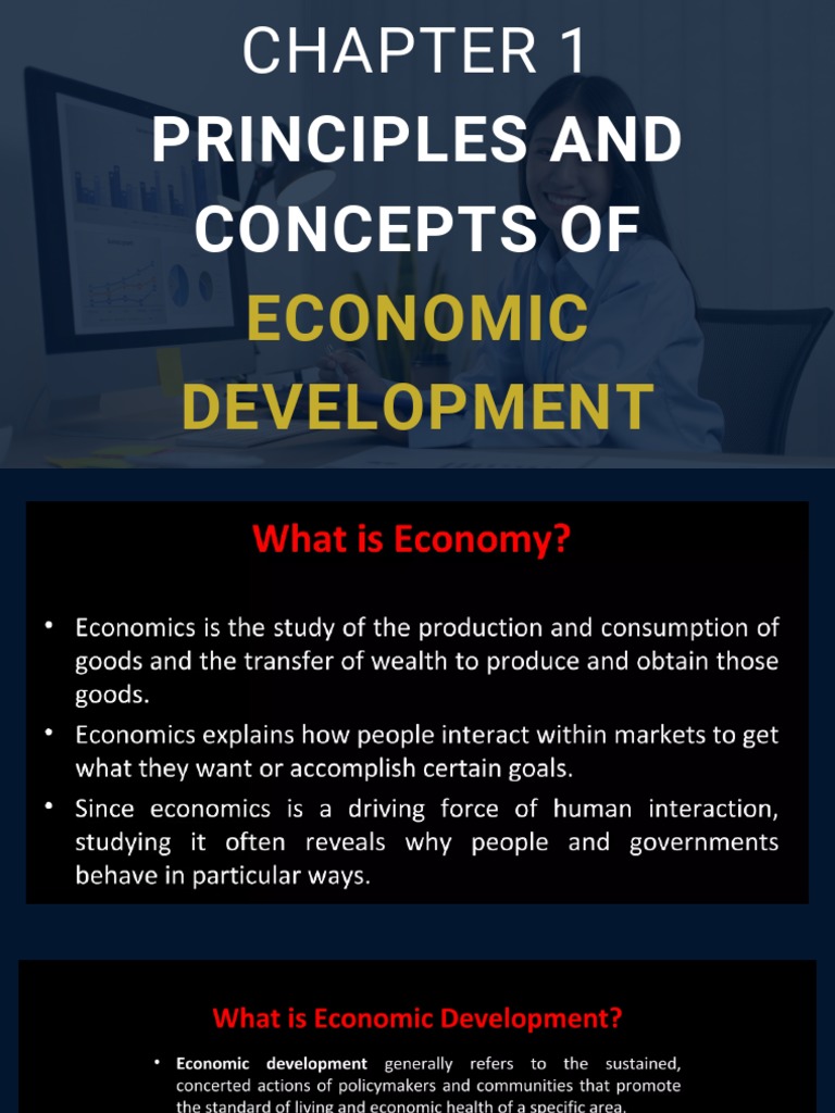 Chapter 1 Principles and Concepts of Economic Development | PDF