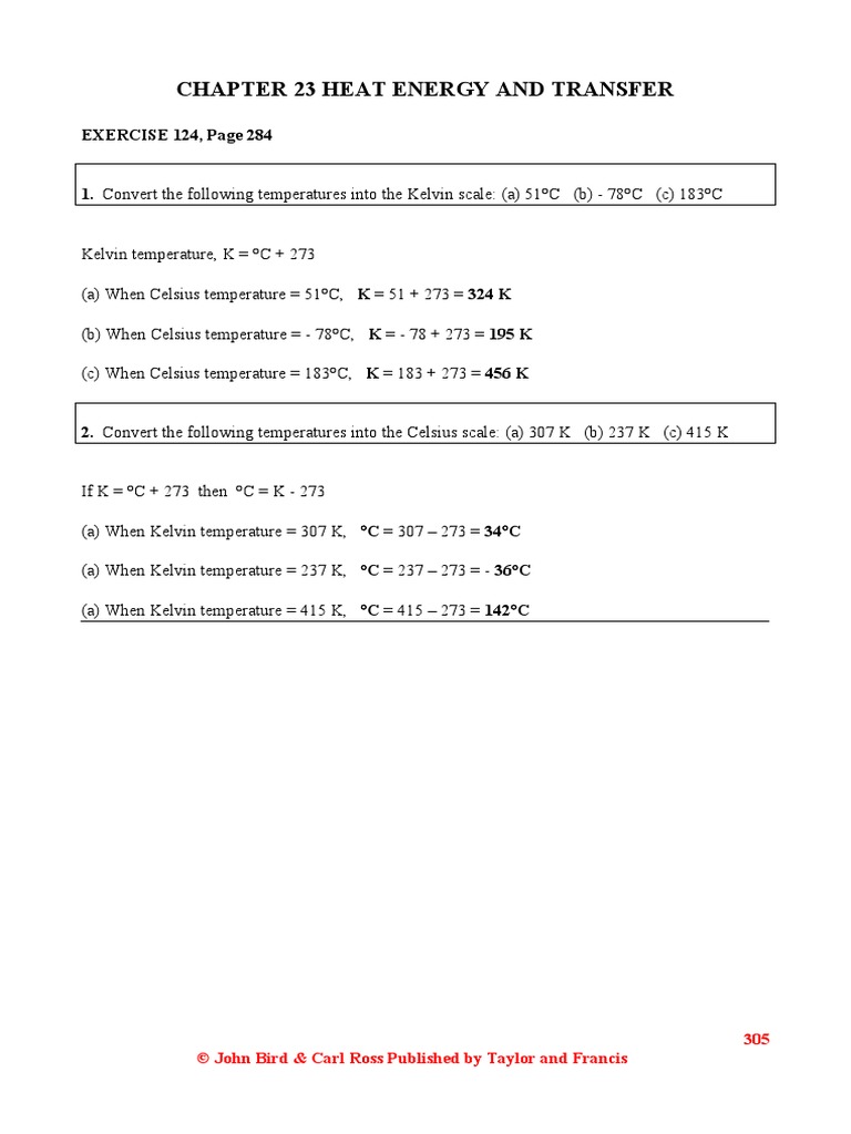 MEP 4th Ed 2019 Worked Sols Chap 23 | PDF | Latent Heat | Heat