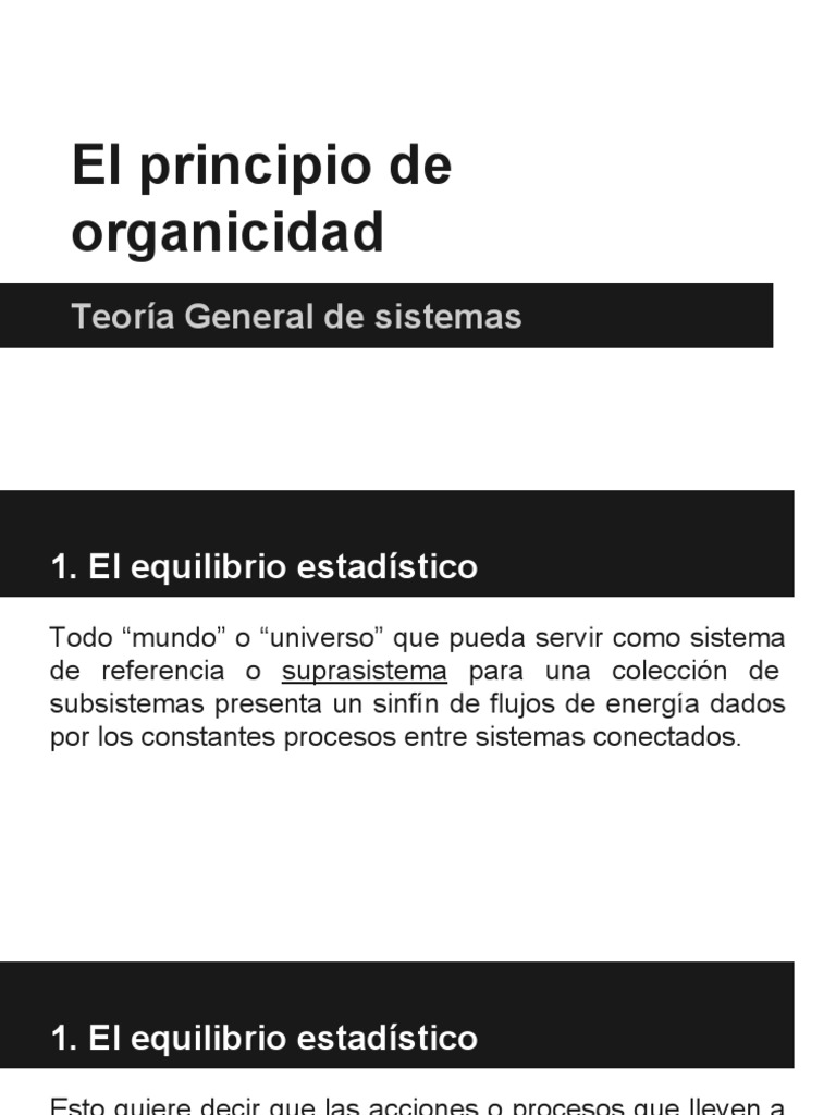 Clase6 Teoradesistemas | PDF | Aparición | Entropía