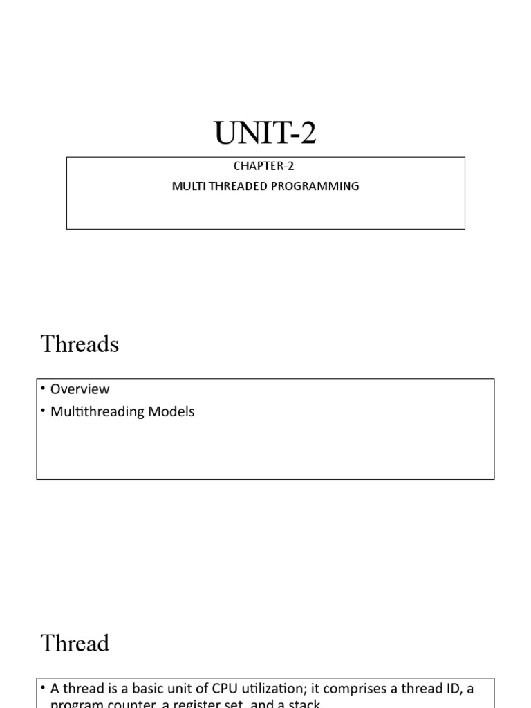 Unit 2 Chapter 2 Pdf Thread Computing Process Computing