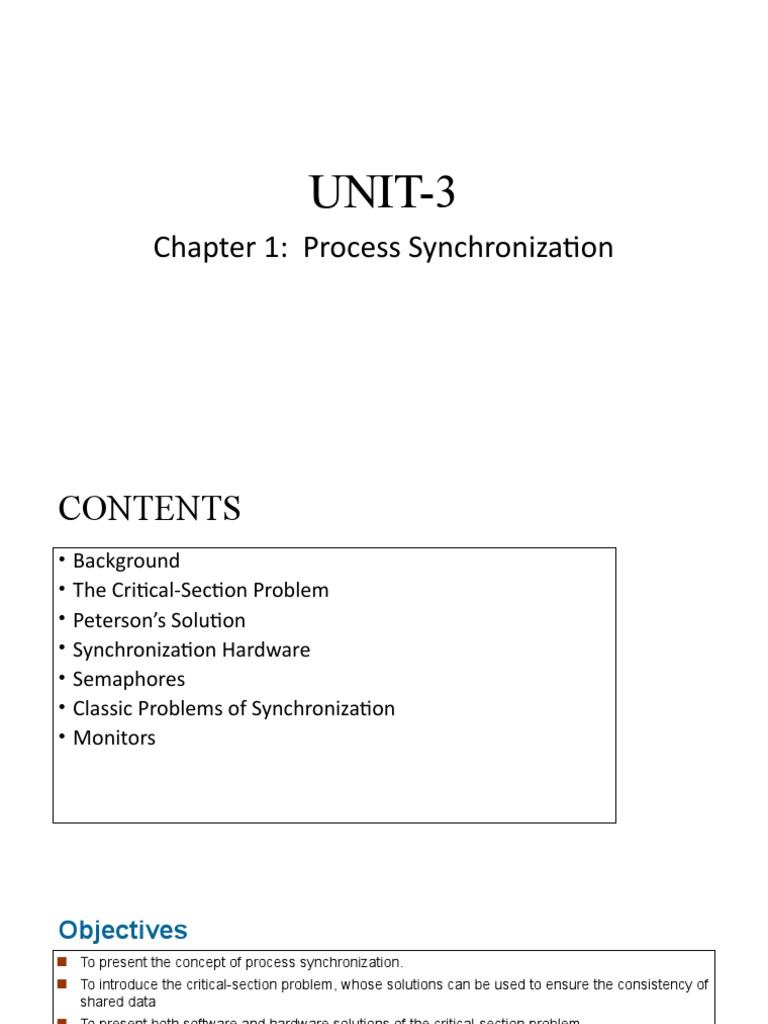OS_UNIT-3_CHAPTER-1 | PDF