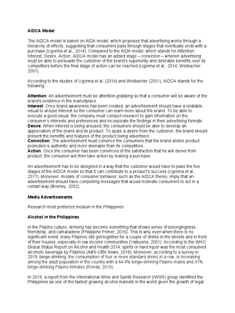 AIDCA Model | PDF | Brand | Alcoholic Drinks