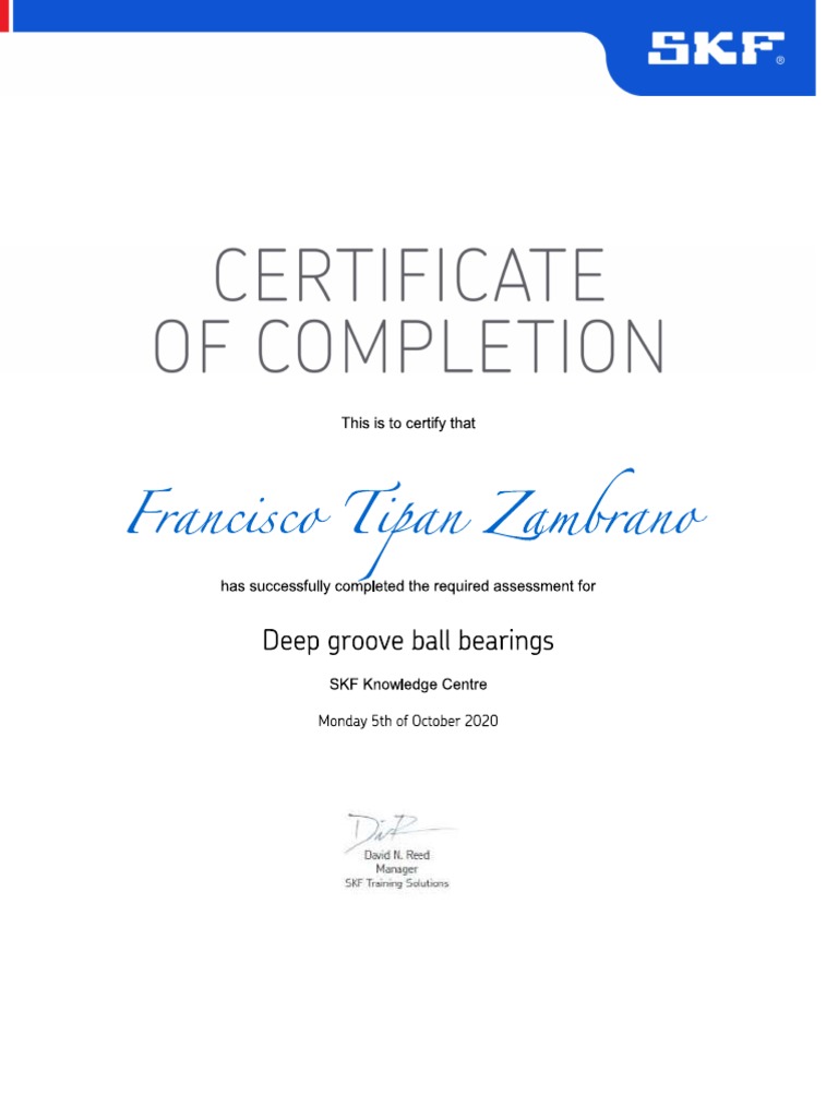 Deep Groove Ball Bearing Course | PDF