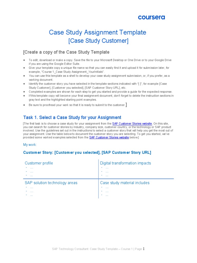 9wef Y83S7eWmZ1PoJIPNQ C1 Case Study Template | PDF | Swot Analysis ...